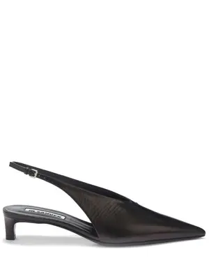 JIL SANDER Pointed-toe Slingback Pumps - Black