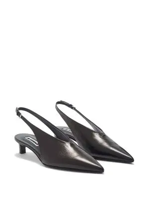 JIL SANDER Pointed-toe Slingback Pumps - Black