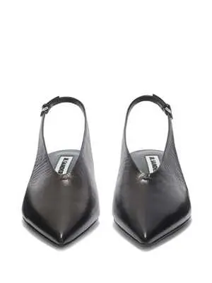 JIL SANDER Pointed-toe Slingback Pumps - Black