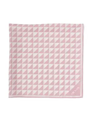Prada Geometric-print Silk Scarf