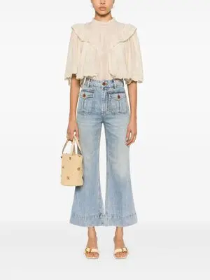 Zimmermann Flared Cropped Jeans
