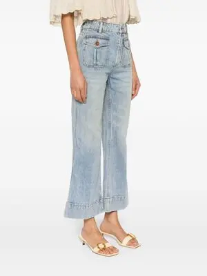 Zimmermann Flared Cropped Jeans