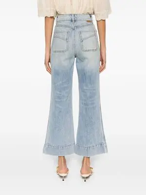 Zimmermann Flared Cropped Jeans
