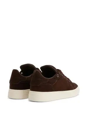 GIUSEPPE ZANOTTI Lace-up Low-top Sneakers - Brown