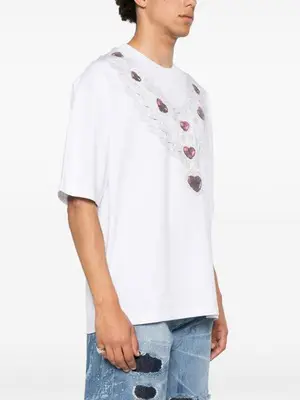 John Richmond Necklace-print Cotton T-shirt