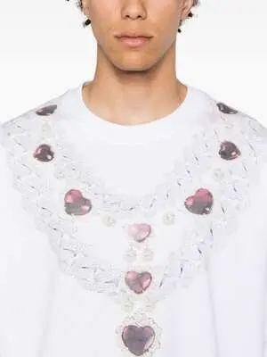 John Richmond Necklace-print Cotton T-shirt