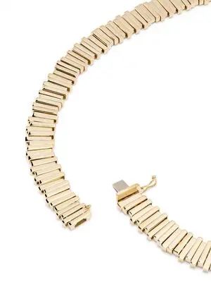 SUZANNE KALAN 18kt Yellow Jagged Baguette Necklace
