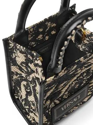 Versace Mini Barocco Athena Tote Bag - Black