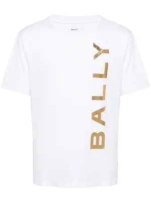Bally Logo-print Organic Cotton T-shirt - White