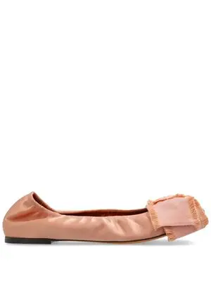 LANVIN Bow-detail Ballerina Shoes - Pink