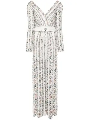 SAIID KOBEISY Embellished Jumpsuit - White