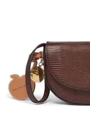 Stella McCartney Frayme Embossed Shoulder Bag - Brown