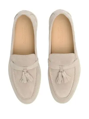 SCAROSSO Leandra Calf-leather Loafers - Neutrals