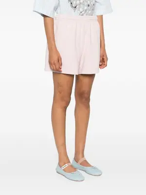 ROTATE BY BIRGER CHRISTENSEN Logo-embroidered Track Shorts