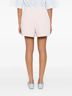 ROTATE BY BIRGER CHRISTENSEN Logo-embroidered Track Shorts