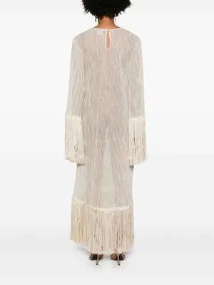TALLER MARMO Nile Fringed Midi Dress