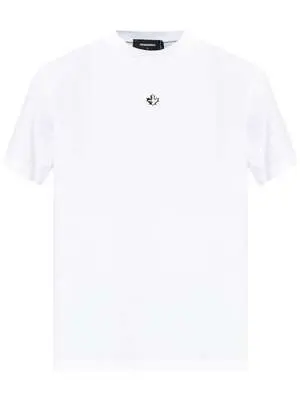 Dsquared2 Logo-appliquéd Cotton T-shirt - White
