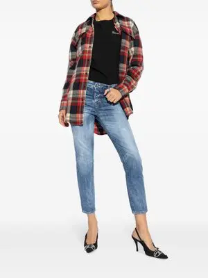 Dsquared2 Logo-patch Cropped Jeans