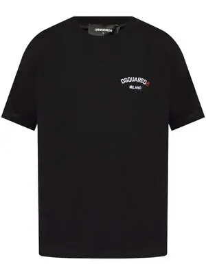 Dsquared2 Logo-embroidered Cotton T-shirt