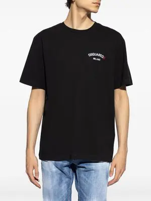 Dsquared2 Logo-embroidered Cotton T-shirt