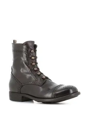 Officine Creative Lace-up Leather Boots