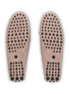 Car Shoe Suede Driving Loafers - Neutrals