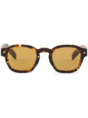 Prada Square-frame Sunglasses - Brown