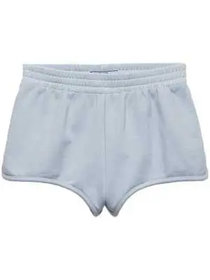Prada Logo-patch Fleece Shorts