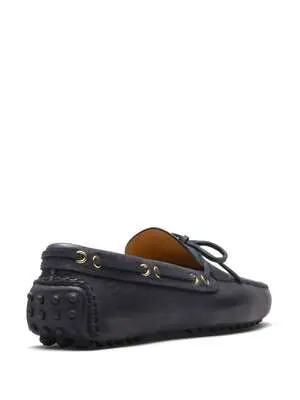 Car Shoe Lace-up Boat Shoes - Blue