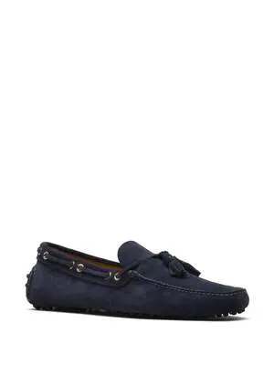 Car Shoe Tassel-detail Suede Boat Shoes
