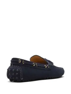Car Shoe Tassel-detail Suede Boat Shoes