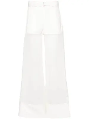 Sacai Semi-sheer Palazzo Pants