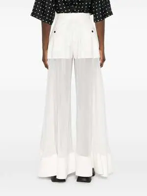 Sacai Semi-sheer Palazzo Pants