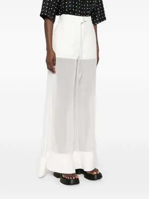Sacai Semi-sheer Palazzo Pants