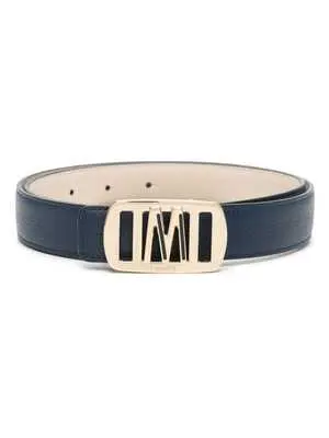 MOORER Hepsie Leather Belt - Blue