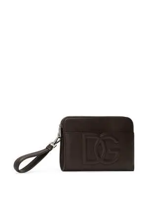 Dolce & Gabbana Logo-embossed Clutch - Brown