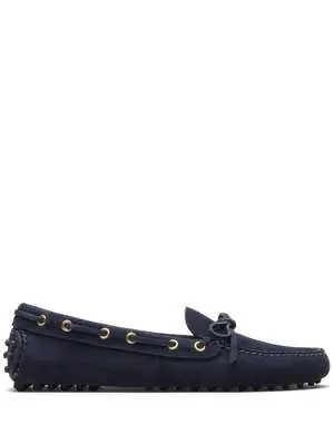 Car Shoe Suede Driving Shoes - Blue