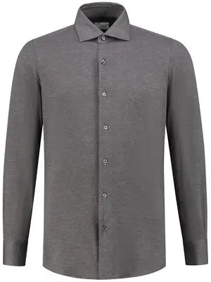 FINAMORE 1925 Long-sleeved Cotton-blend Shirt
