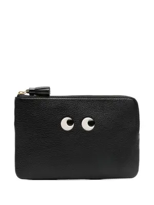ANYA HINDMARCH Eyes Leather Wallet - Black