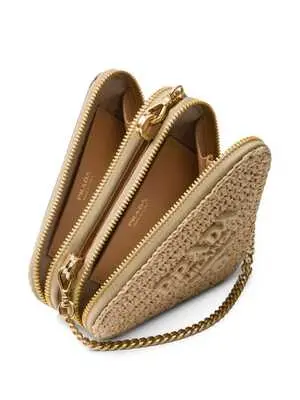 Prada Woven Fabric Mini Pouch