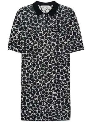 Maison Kitsuné Abstract Daisy Jacquard Dress