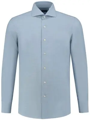 FINAMORE 1925 Long-sleeved Cotton-blend Shirt