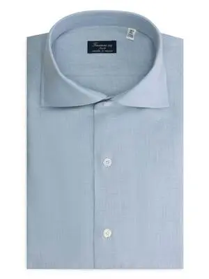 FINAMORE 1925 Long-sleeved Cotton-blend Shirt