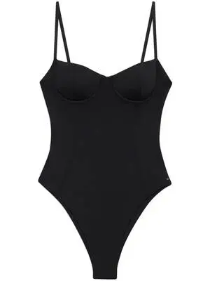 ANINE BING Kyler Pull-on Swimsuit - Black