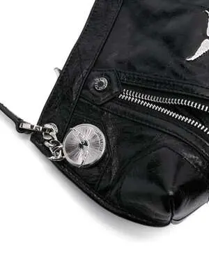 Zadig&Voltaire Sunny Mood7 Leather Cross Body Bag - Black