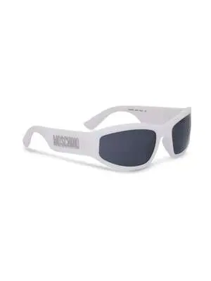 Moschino Biker-style Sunglasses - White