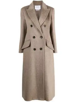 Max Mara Double-breasted Cashmere Blend Coat