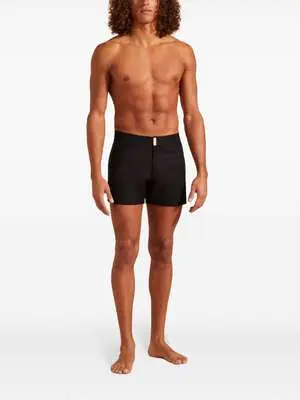 Vilebrequin Logo-patch Swim Shorts - Black