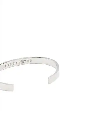 MAISON MARGIELA Numeric Engraved Cuff Bracelet