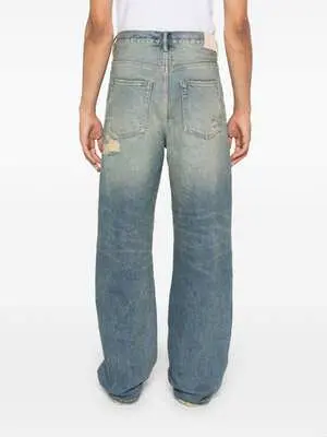 PURPLE BRAND Distressed Straight-leg Jeans